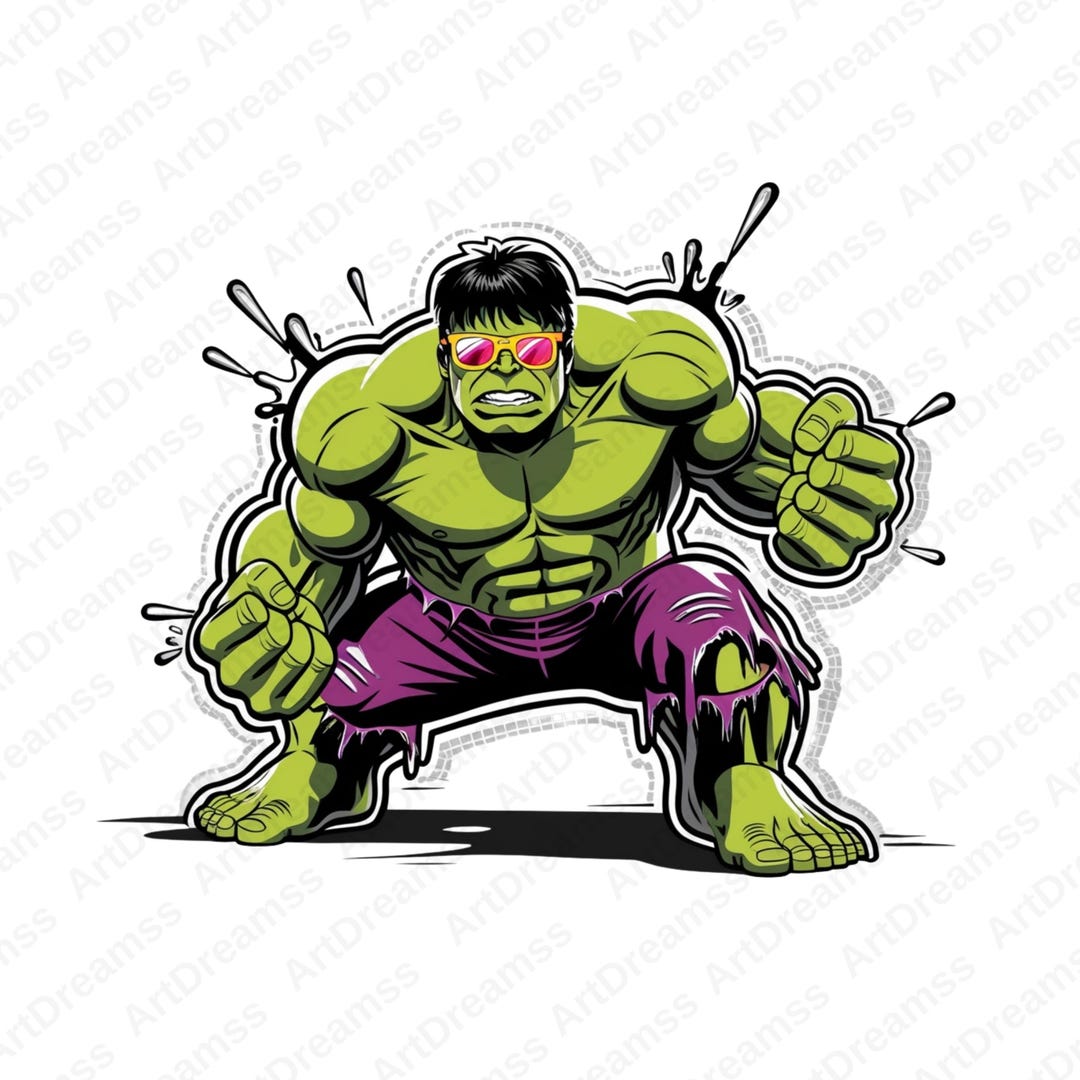 Hulk Cipart, Hulk With Sunglasses, Hulk PNG, Super Hero, Hulk Splash ...