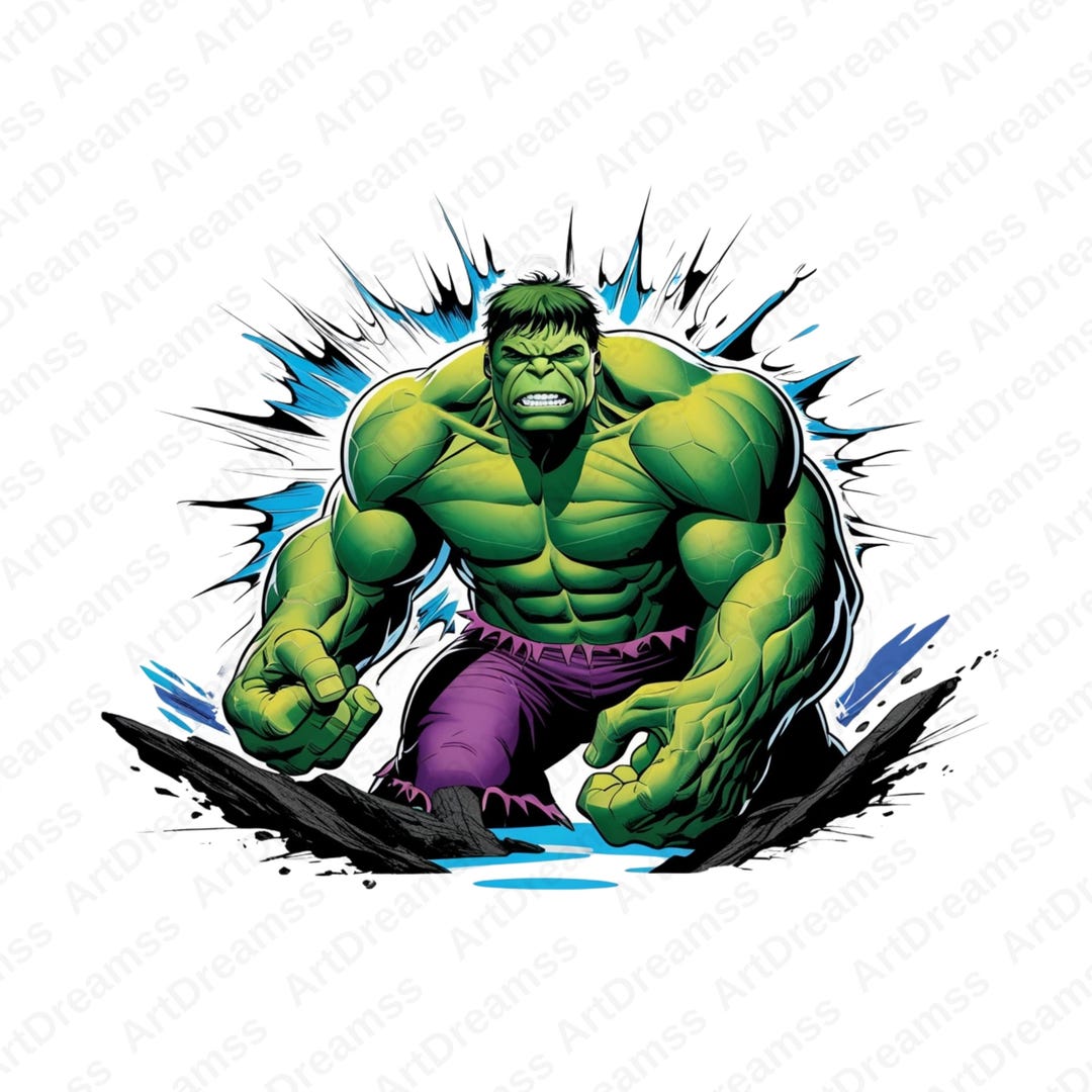 Hulk Cipart, Hulk PNG, Super Hero, Hulk Splash Style, High Quality - Etsy