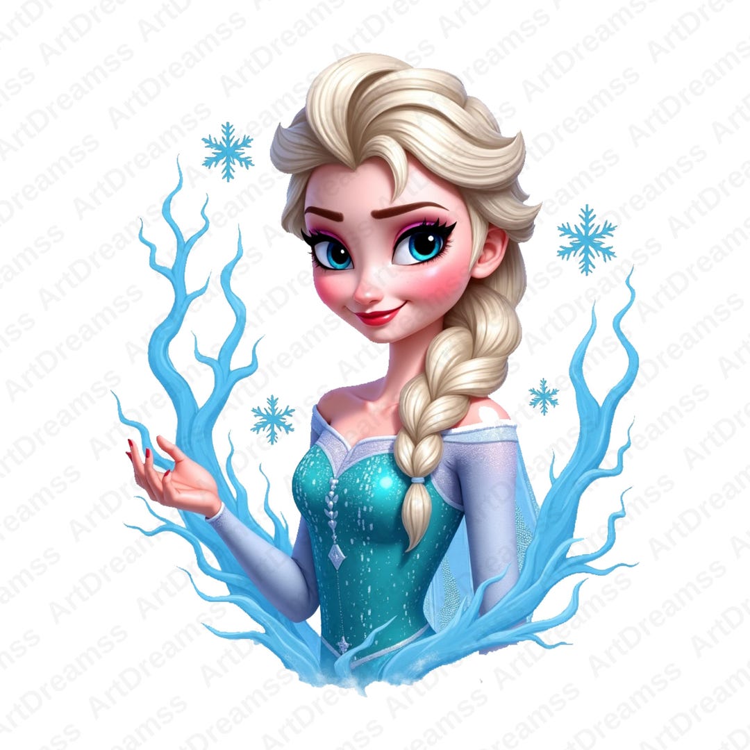 Elsa Clipart PNG, Elsa Princess Digital, Elsa Frozen Style, Cute Elsa ...