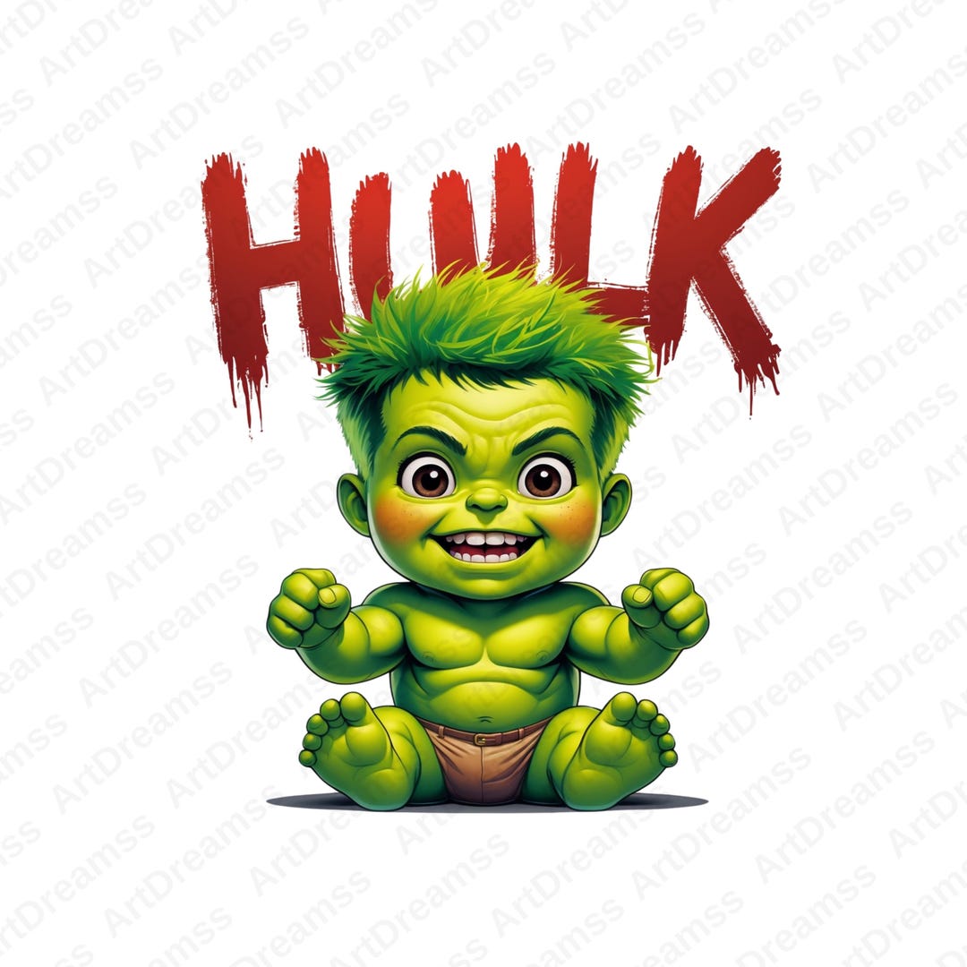 Baby Hulk Cipart, Hulk PNG, Cool Hulk, Super Hero, Hulk Splash Style ...
