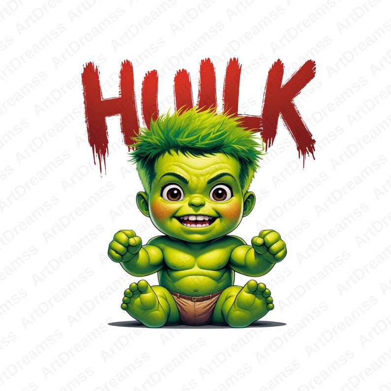Baby Hulk Cipart, Hulk PNG, Cool Hulk, Super Hero, Hulk Splash Style ...