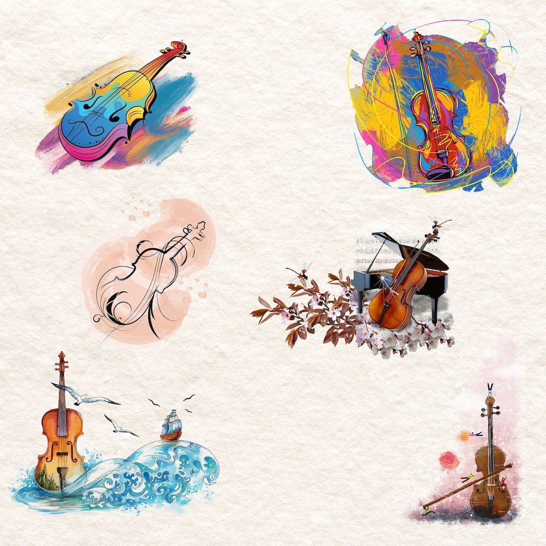 Violin PNG, Musical Instruments PNG, Music Digital, Music Art, High ...