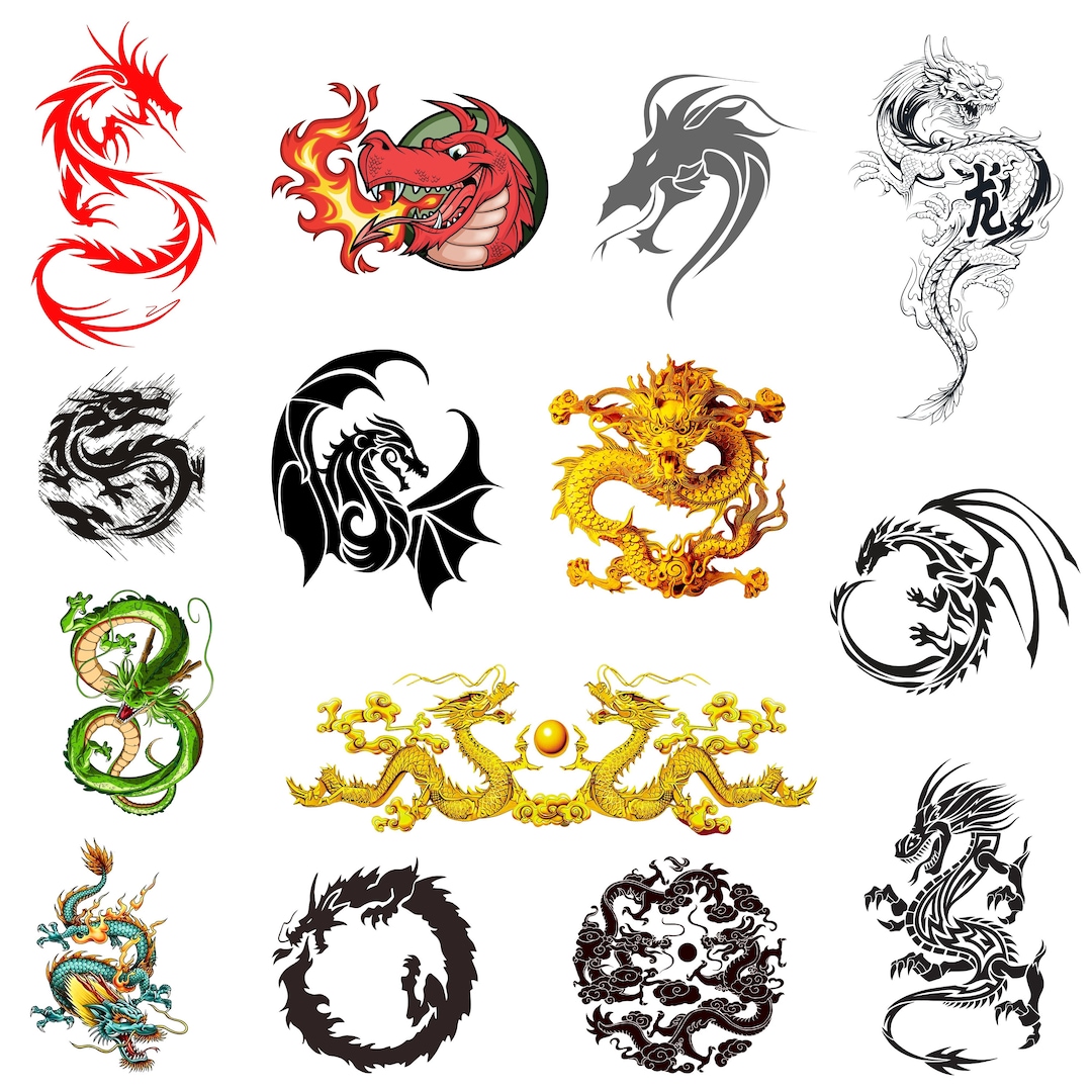 Dragon Clipart PNG, Dragons Transparent, Dragon Digital, Tattoo, High ...
