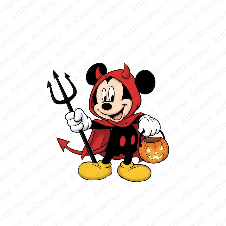 Mickey Mouse Clipart, Halloween Style, Mickey Mouse PNG, Cute Mickey ...