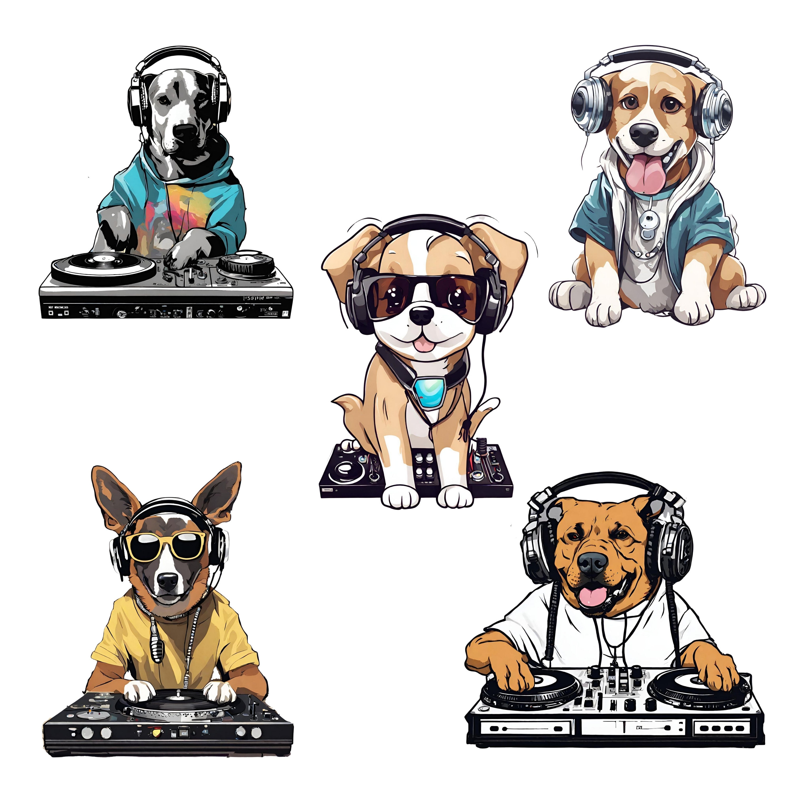 Dog Dj Clipart Png, Dog Cartoon, Cute Dog, Dj Illustration, Dj ...