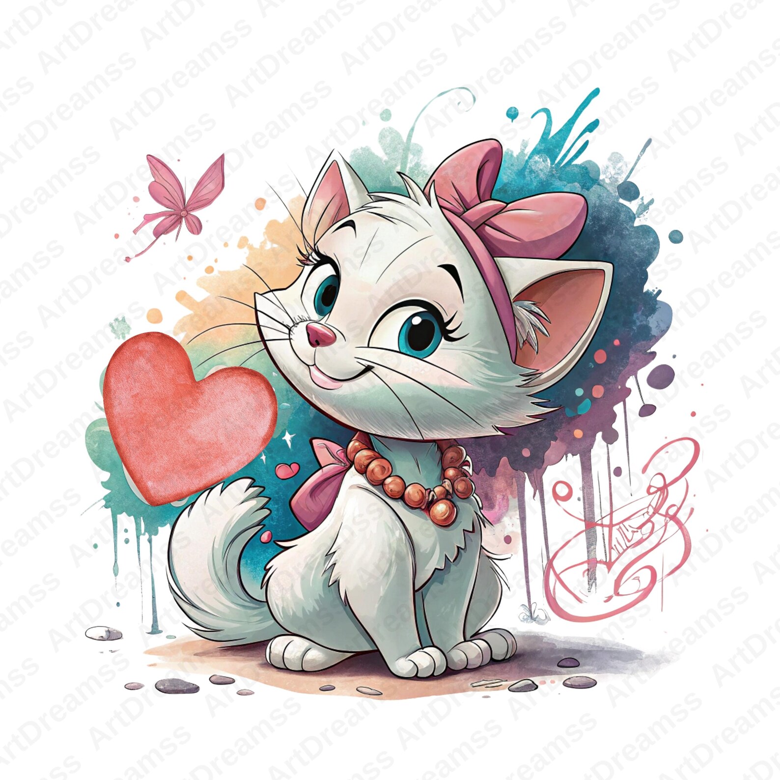 Aristocats Marie Clipart, Aristocats PNG, Cute Aristocats, Aristocats ...