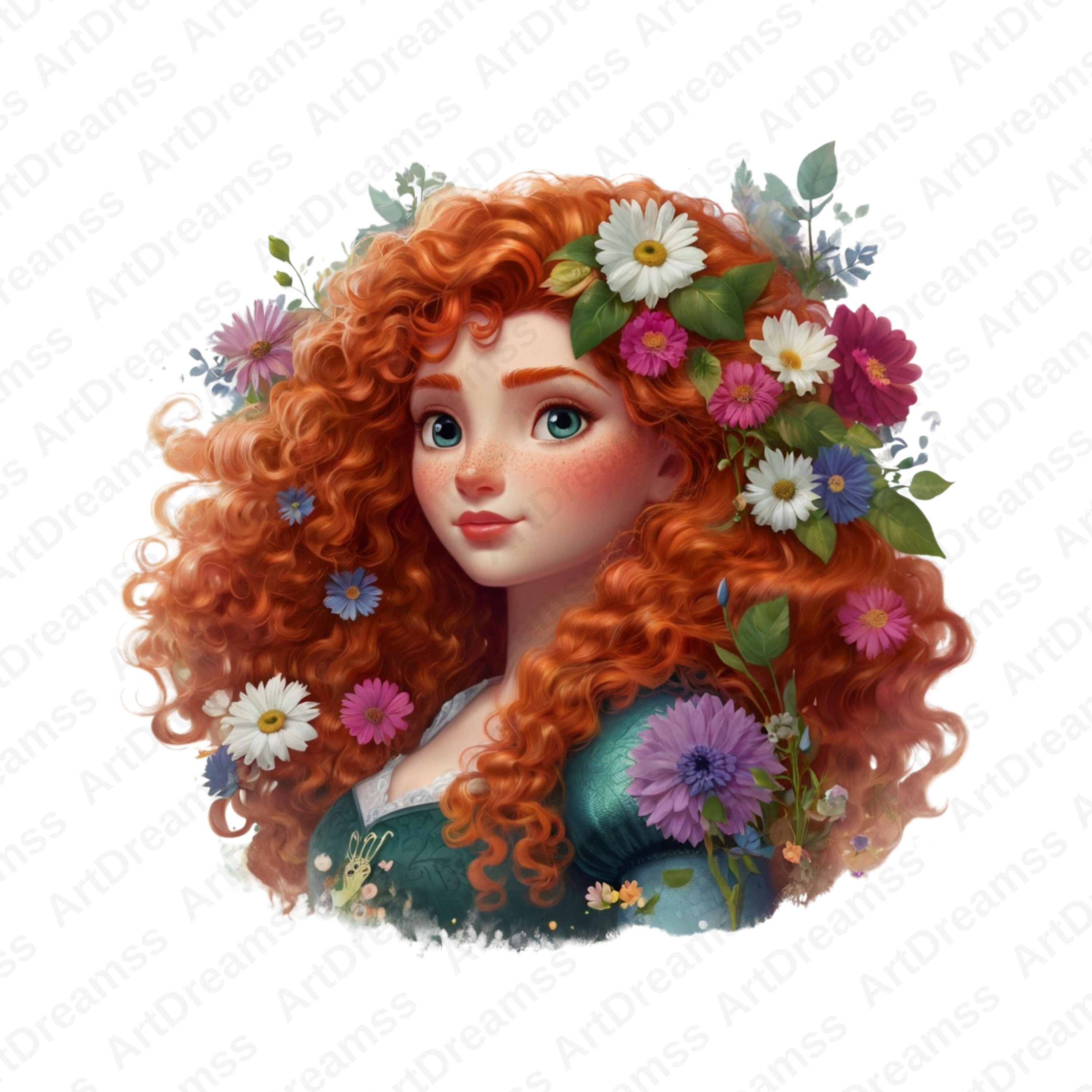 Princess Merida Clipart, Merida PNG, Merida Brave, Cute Merida With ...
