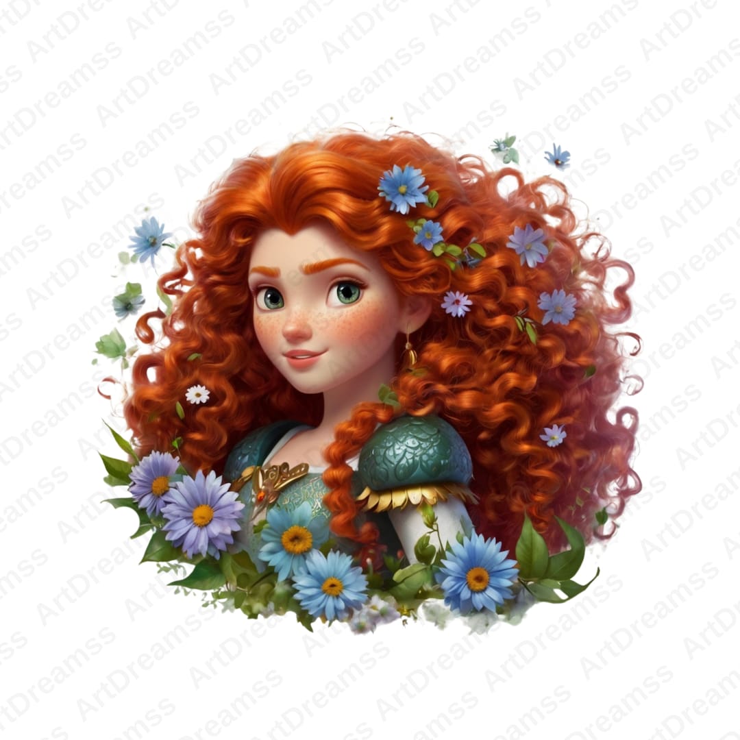 Princess Merida Clipart, Merida PNG, Merida Brave, Cute Merida With ...