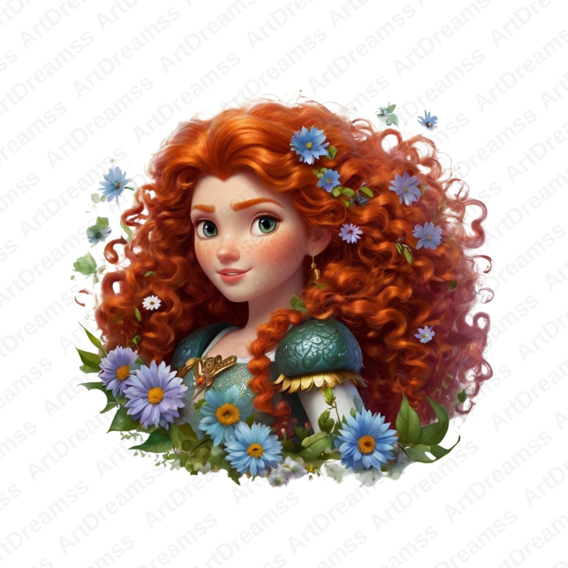 Princess Merida Clipart, Merida PNG, Merida Brave, Cute Merida With ...