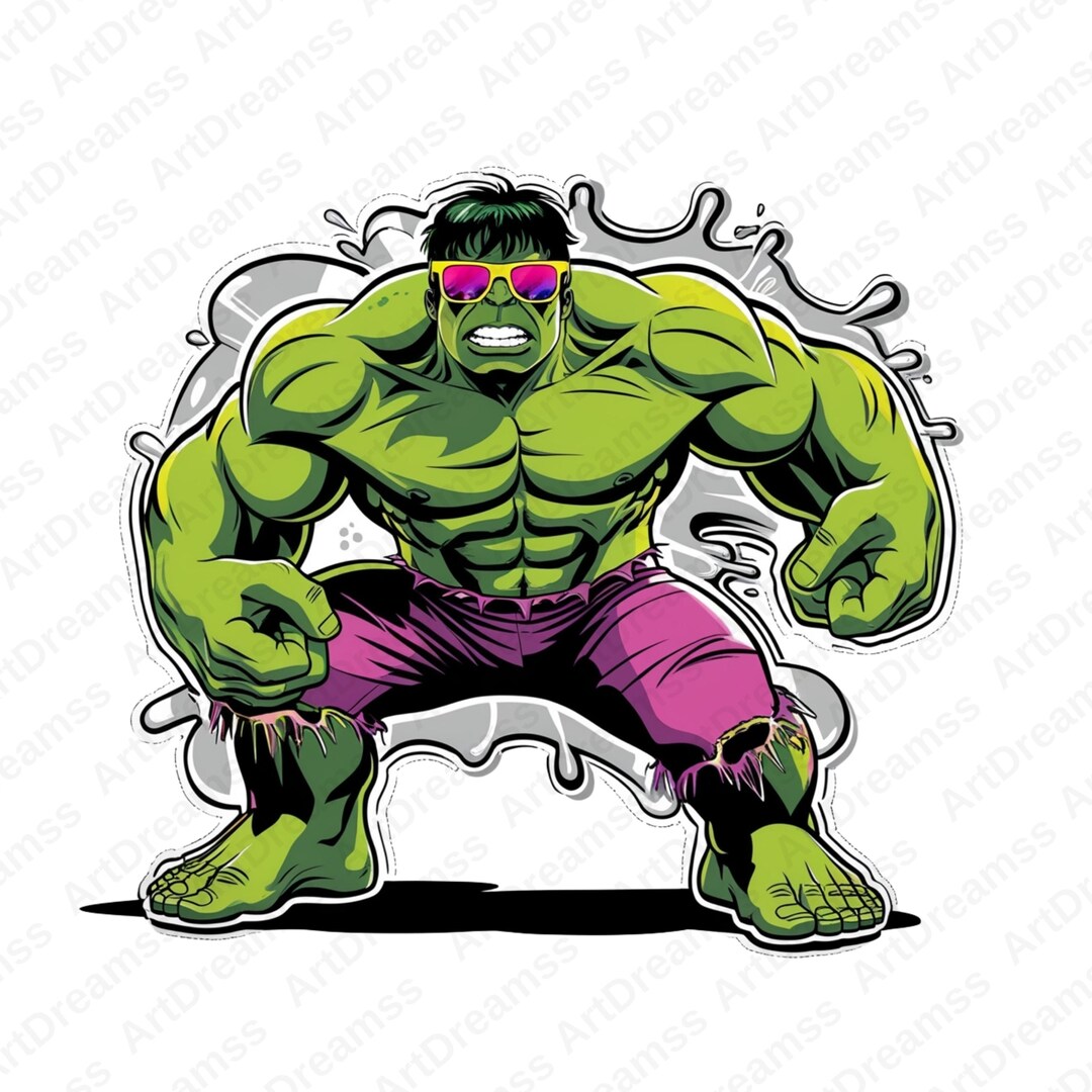 Hulk Cipart, Hulk PNG, Cool Hulk, Super Hero, Hulk Splash Style, High ...
