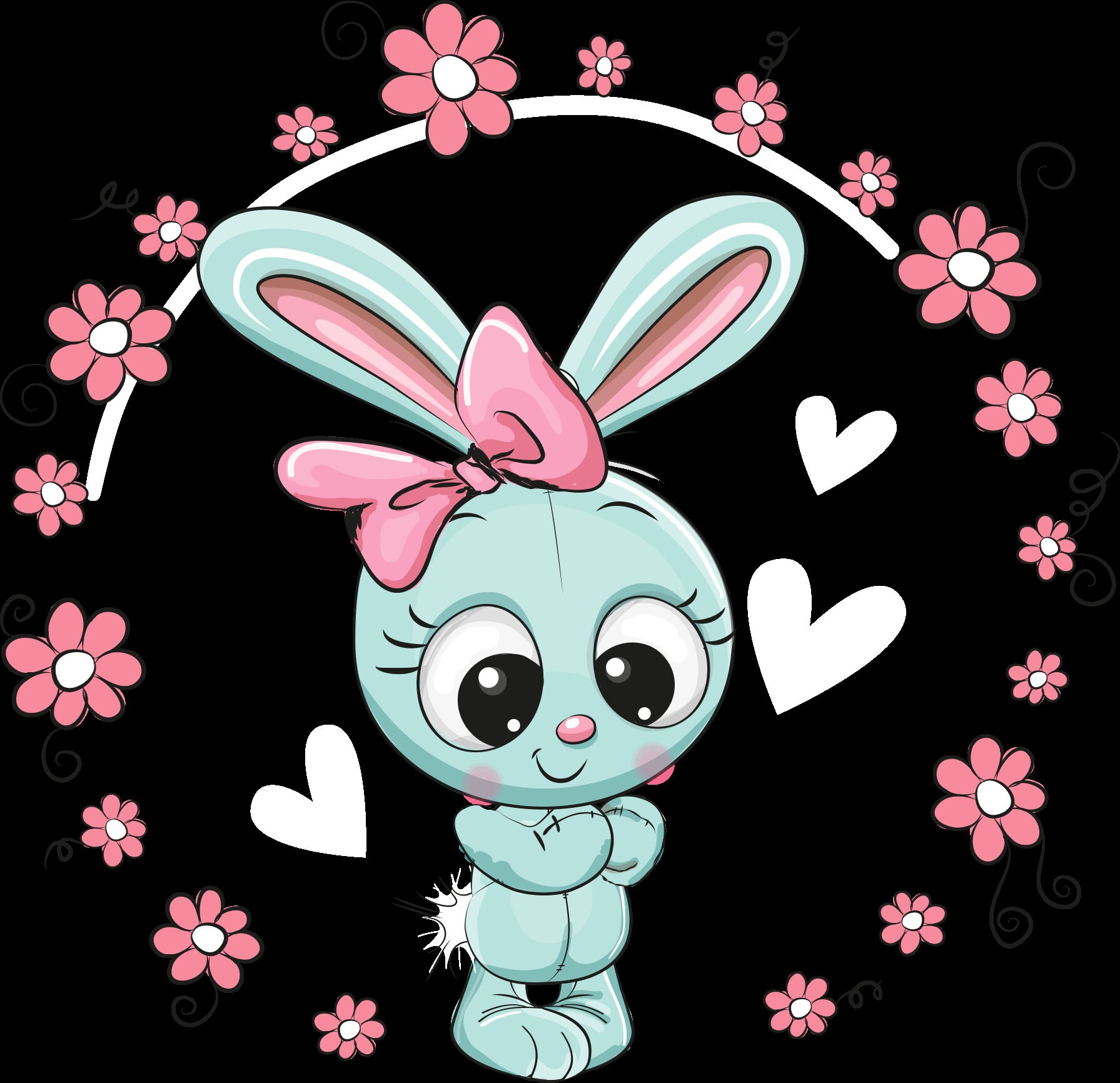 Rabbit Clipart PNG, Cute Rabbit Digital, Baby Rabbit PNG, High Quality ...