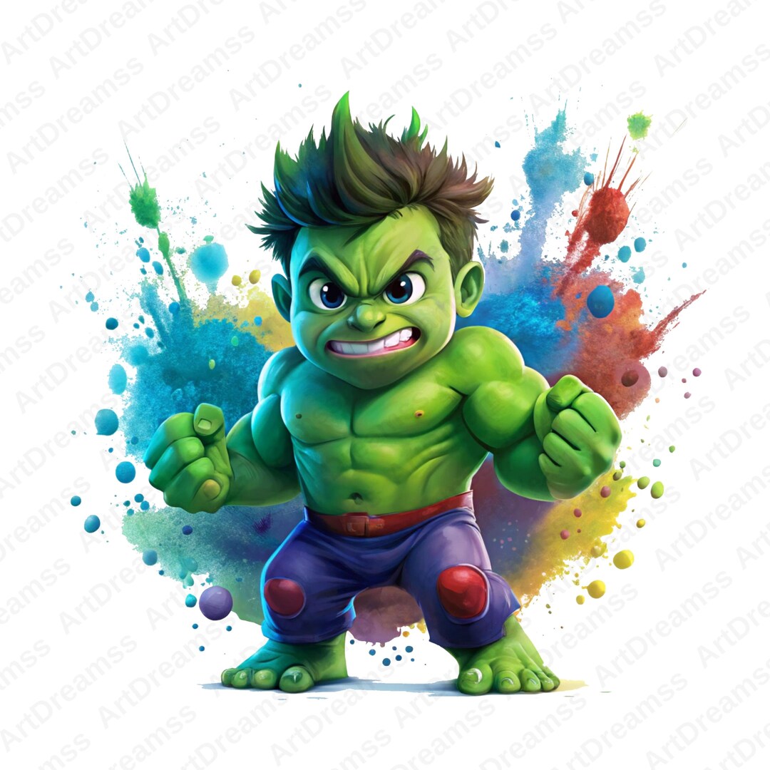 Hulk Cipart, Hulk PNG, Super Hero, Hulk Splash Style, High Quality - Etsy