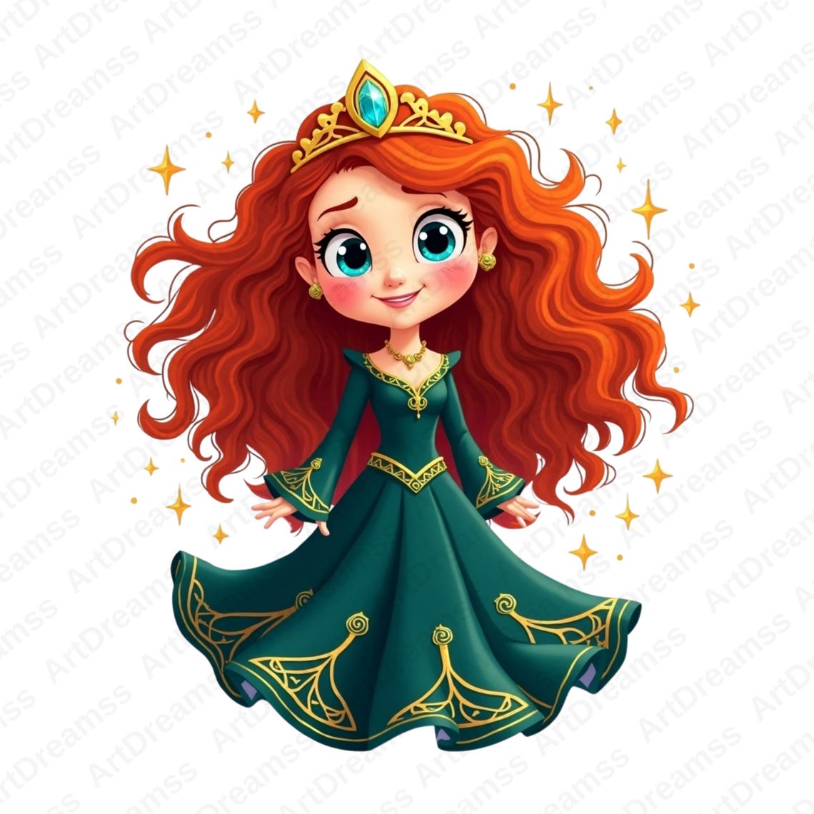 Princess Merida Clipart, Merida PNG, Merida Brave, Cute Merida With ...