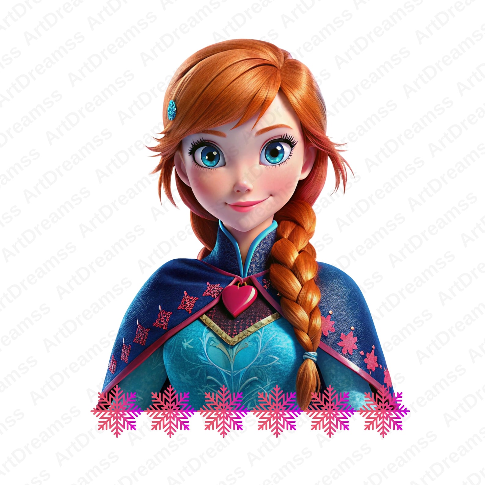 Frozen Anna Clipart PNG, Princess Anna, Frozen for Print, Anna Frozen ...