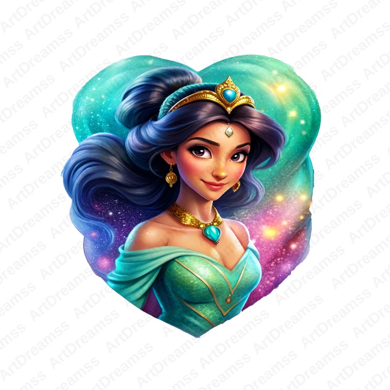 Princess Jasmine Clipart, Jasmine Png, Cute Princess, Jasmine Digital ...