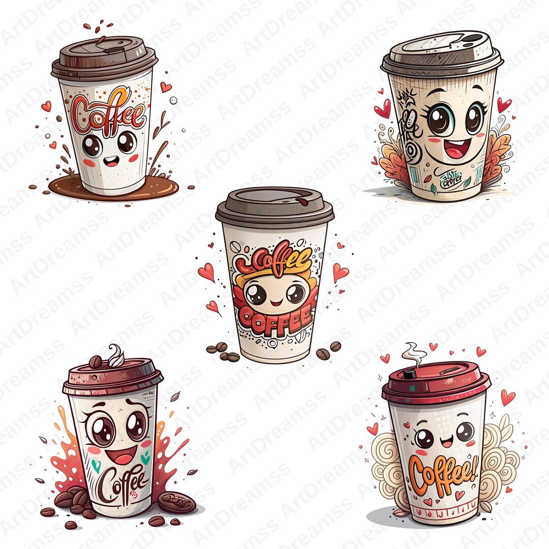 Coffee Clipart, Cute Coffee PNG, Coffee Mugs, Coffee Cup, Coffee Lover ...