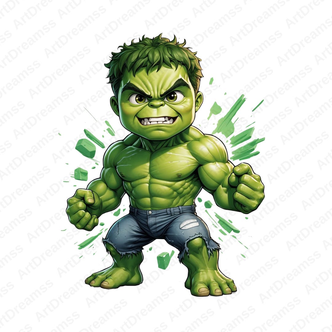 Baby Hulk Clipart, Hulk PNG, Cool Hulk, Super Hero, Hulk Splash Style ...
