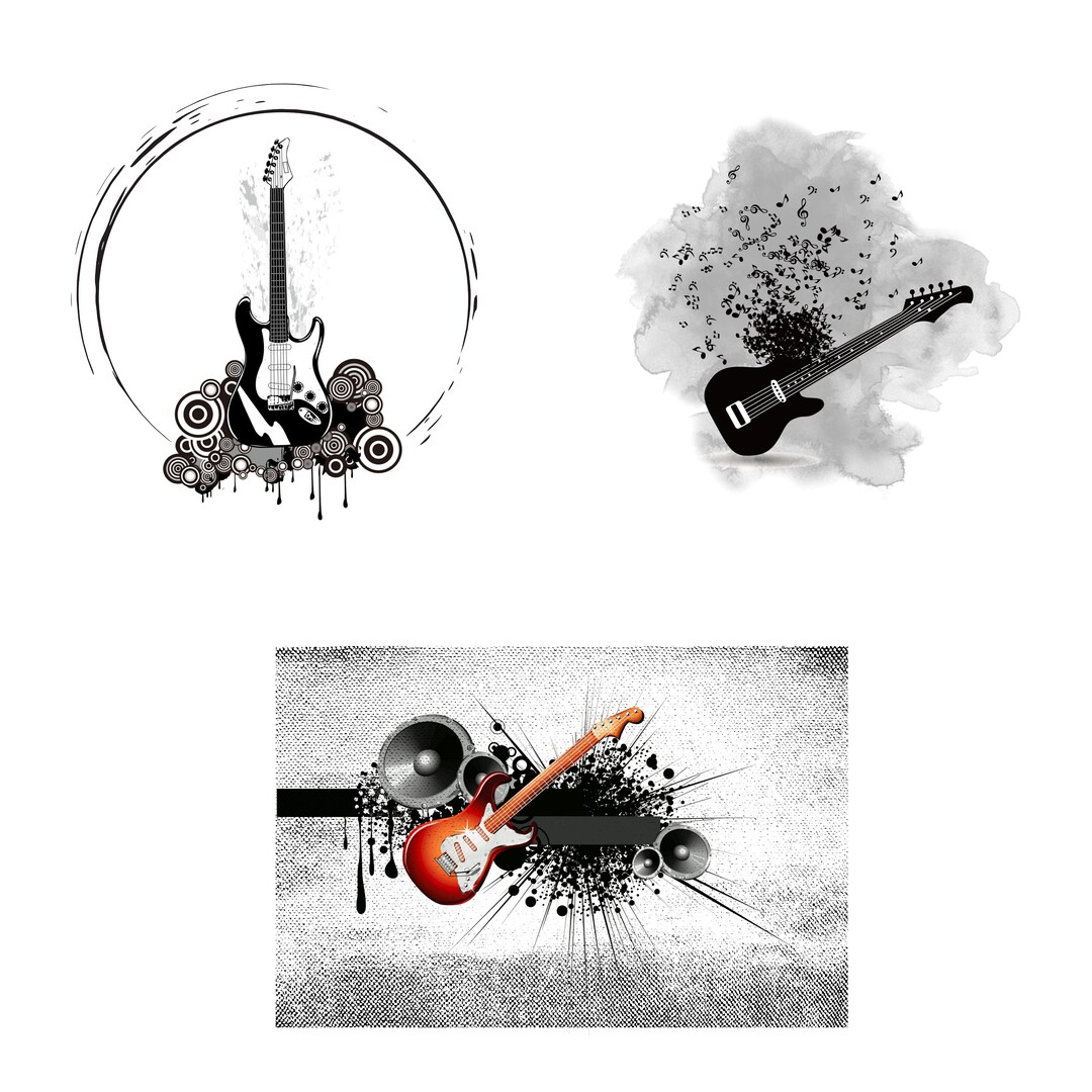 Electric Guitar Clipart PNG, Guitar Transparent, Guitar Digital, Shirt ...