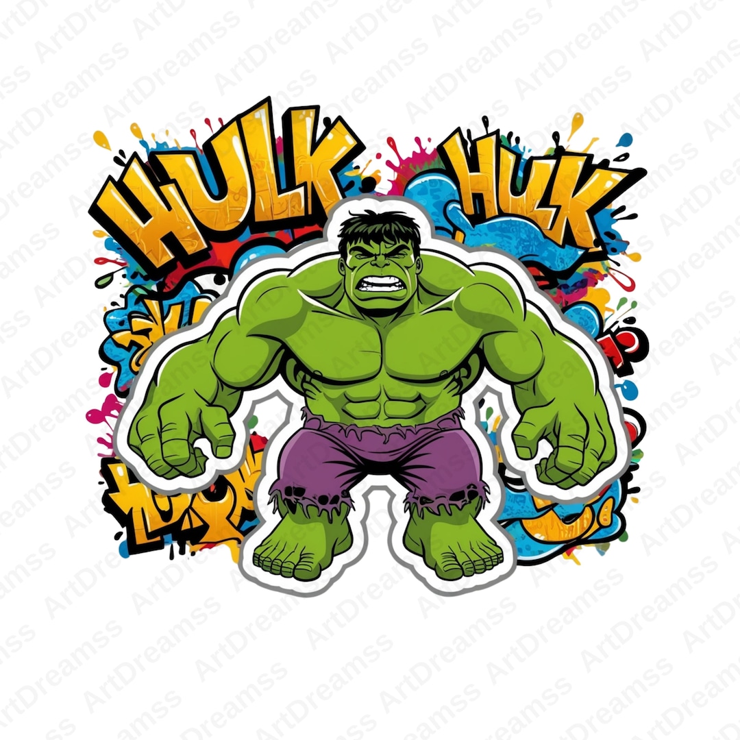 Hulk Cipart, Hulk PNG, Super Hero, Hulk Splash Style, High Quality - Etsy
