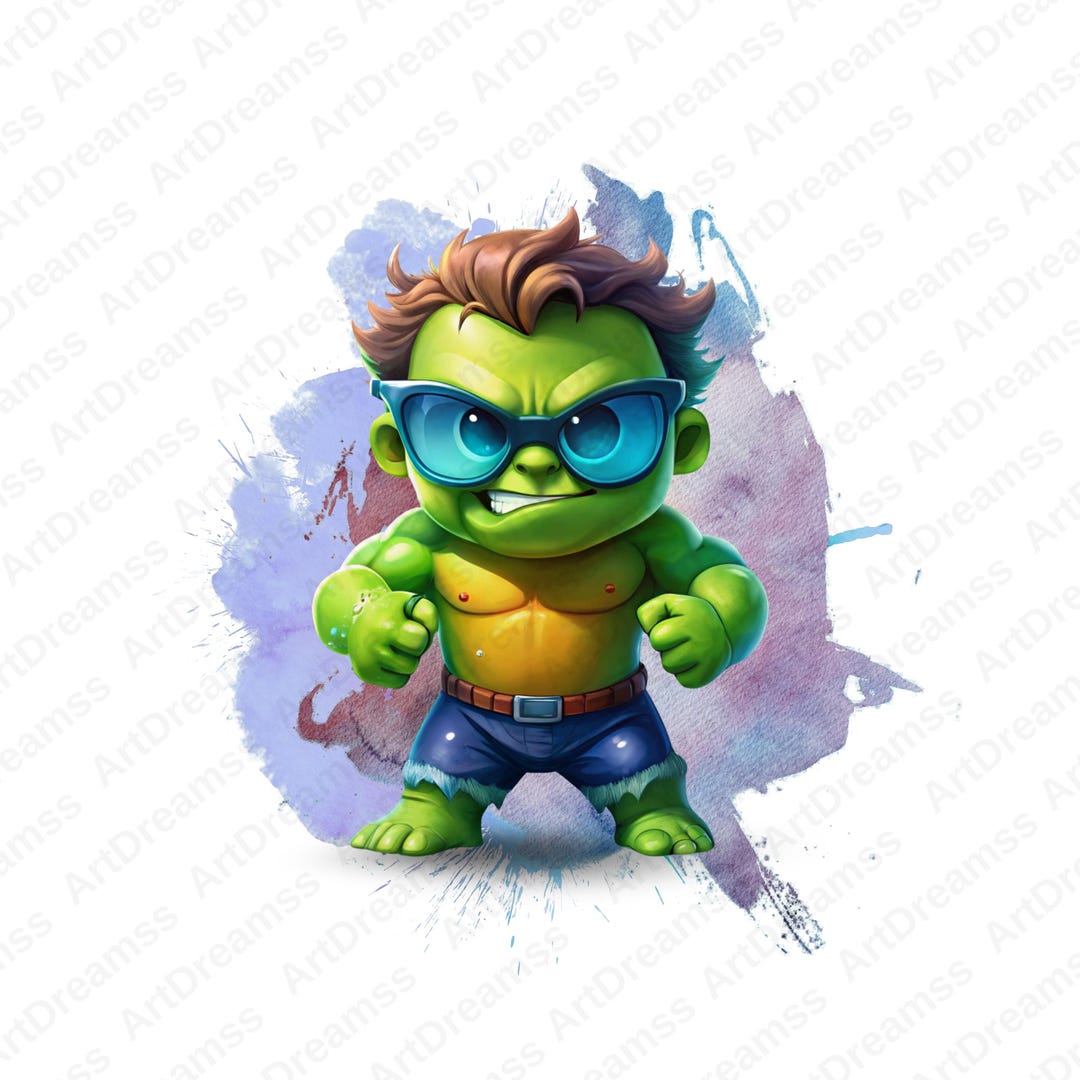 Hulk Cipart, Hulk PNG, Super Hero, Hulk Splash Style, High Quality - Etsy