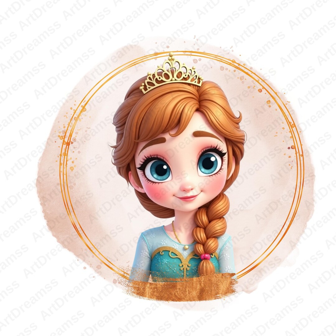 Frozen Anna Clipart PNG, Princess Anna, Frozen for Print, Anna Frozen ...