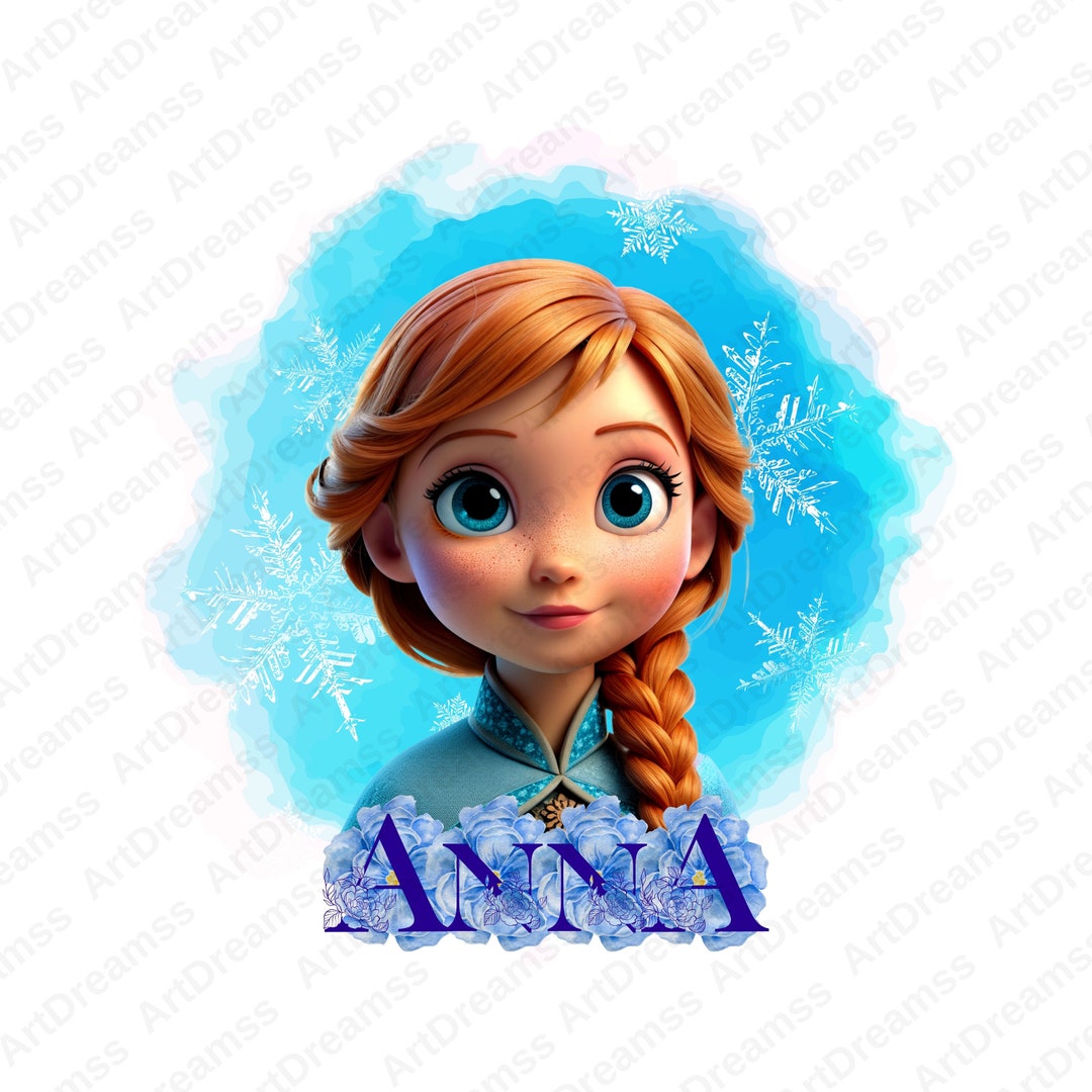 Frozen Anna Clipart PNG, Princess Anna, Frozen for Print, Anna Frozen ...