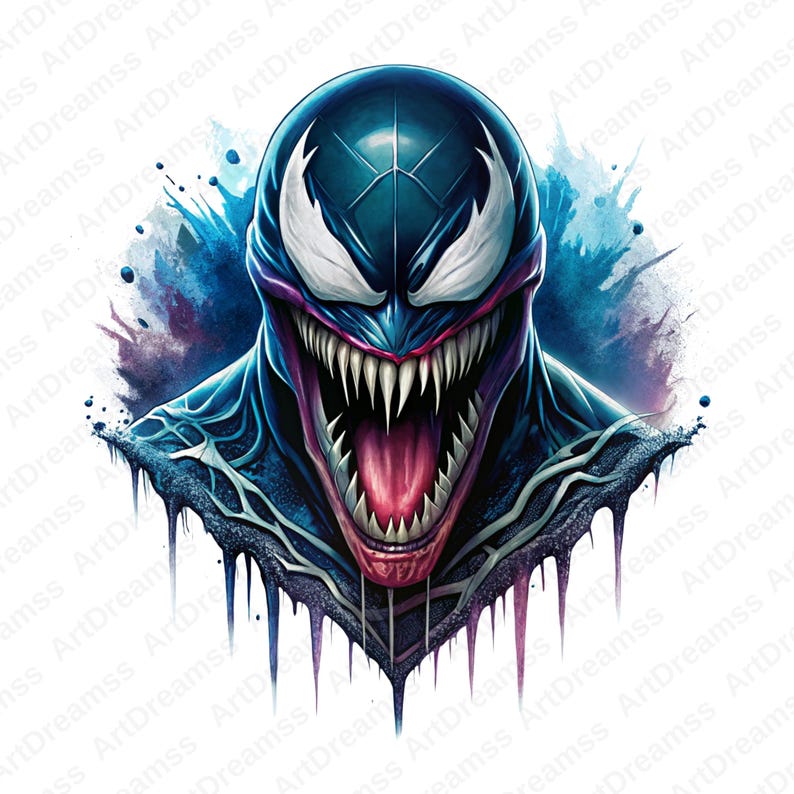 Venom Clipart, Venom PNG, Venom Splash, High Quality - Etsy