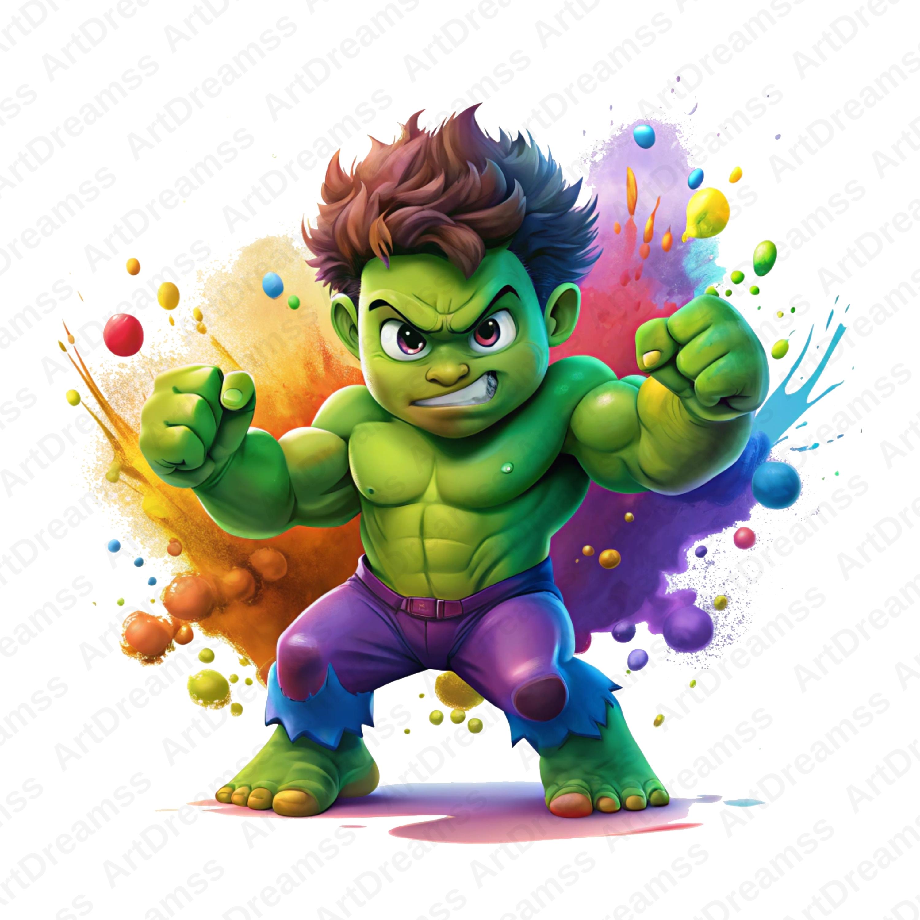 Hulk Cipart, Hulk PNG, Super Hero, Hulk Splash Style, High Quality - Etsy