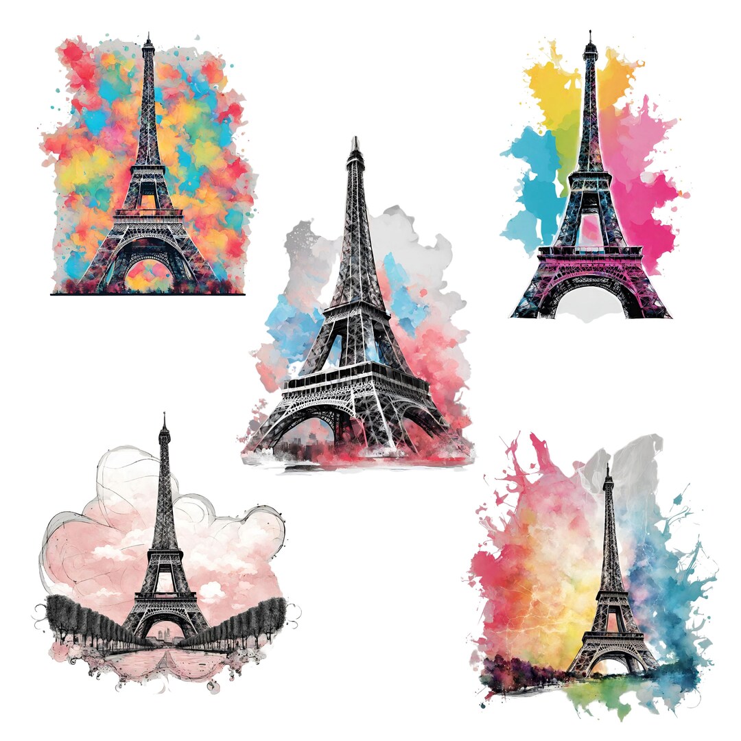 Eiffel Clipart, Eiffel Tower Transparent PNG, Paris Digital PNG, High ...