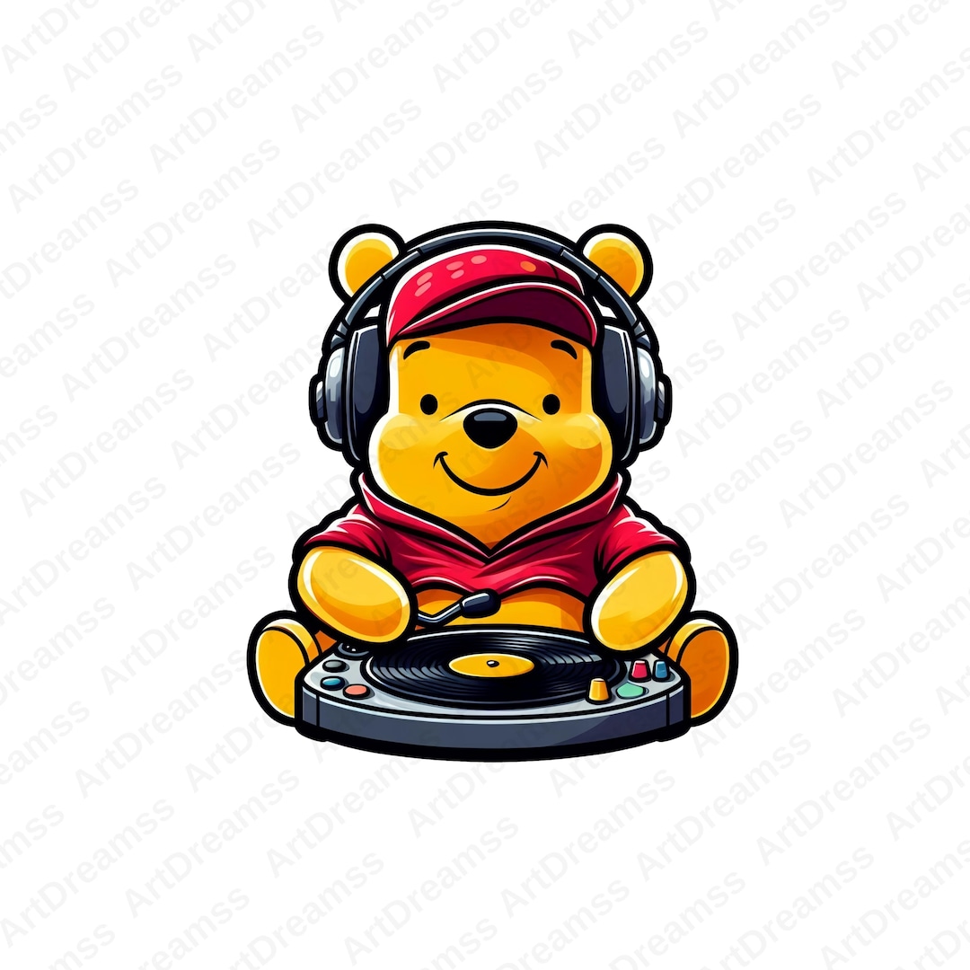 Winnie the Pooh Clipart PNG, Dj Winnie, Cute Winnie the Pooh, High ...