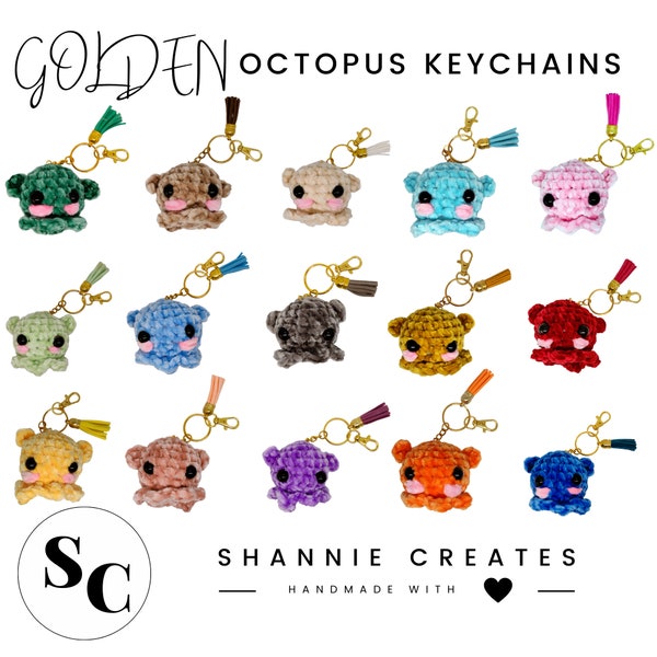 Octopus Keychain - Etsy