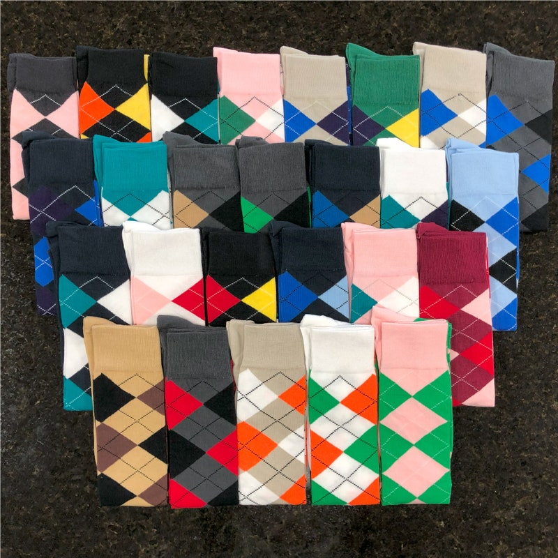 Argyle Socks - Etsy