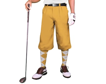 Golf Knickers Microfiber plus Fours for Men Brown - Etsy
