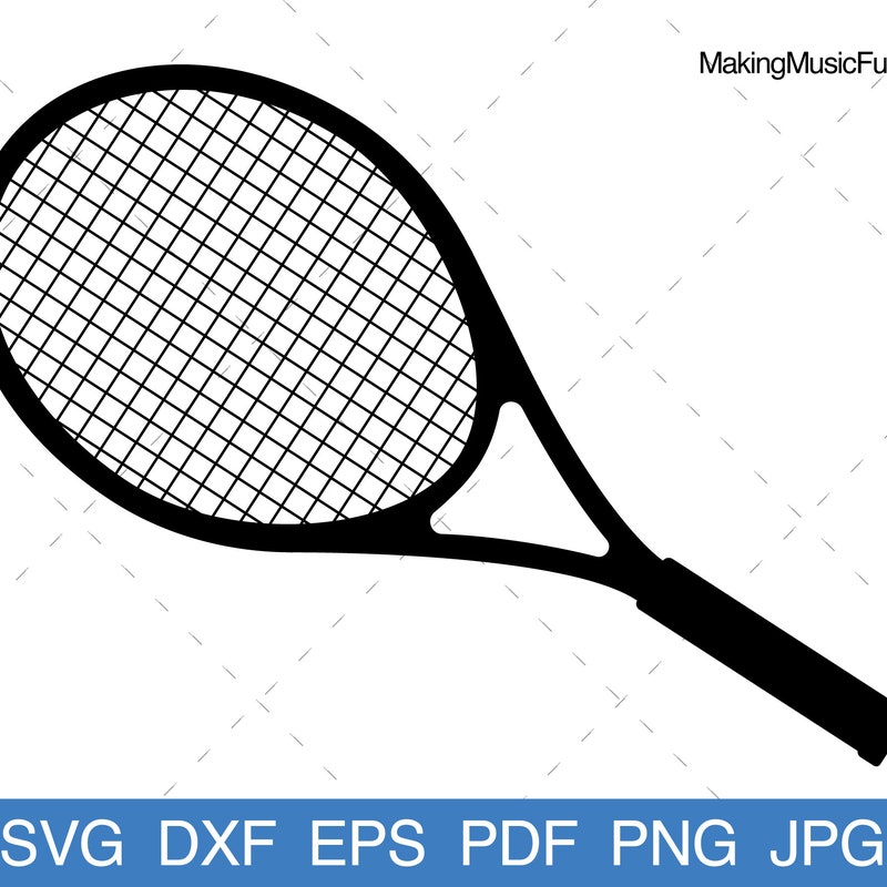 Tennis Racket Svg - Etsy