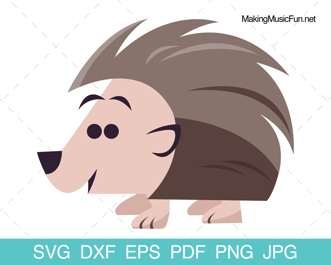 Hedgehog - SVG Cricut & Silhouette Cut Files. Cute Hedgehog Clip Art ...