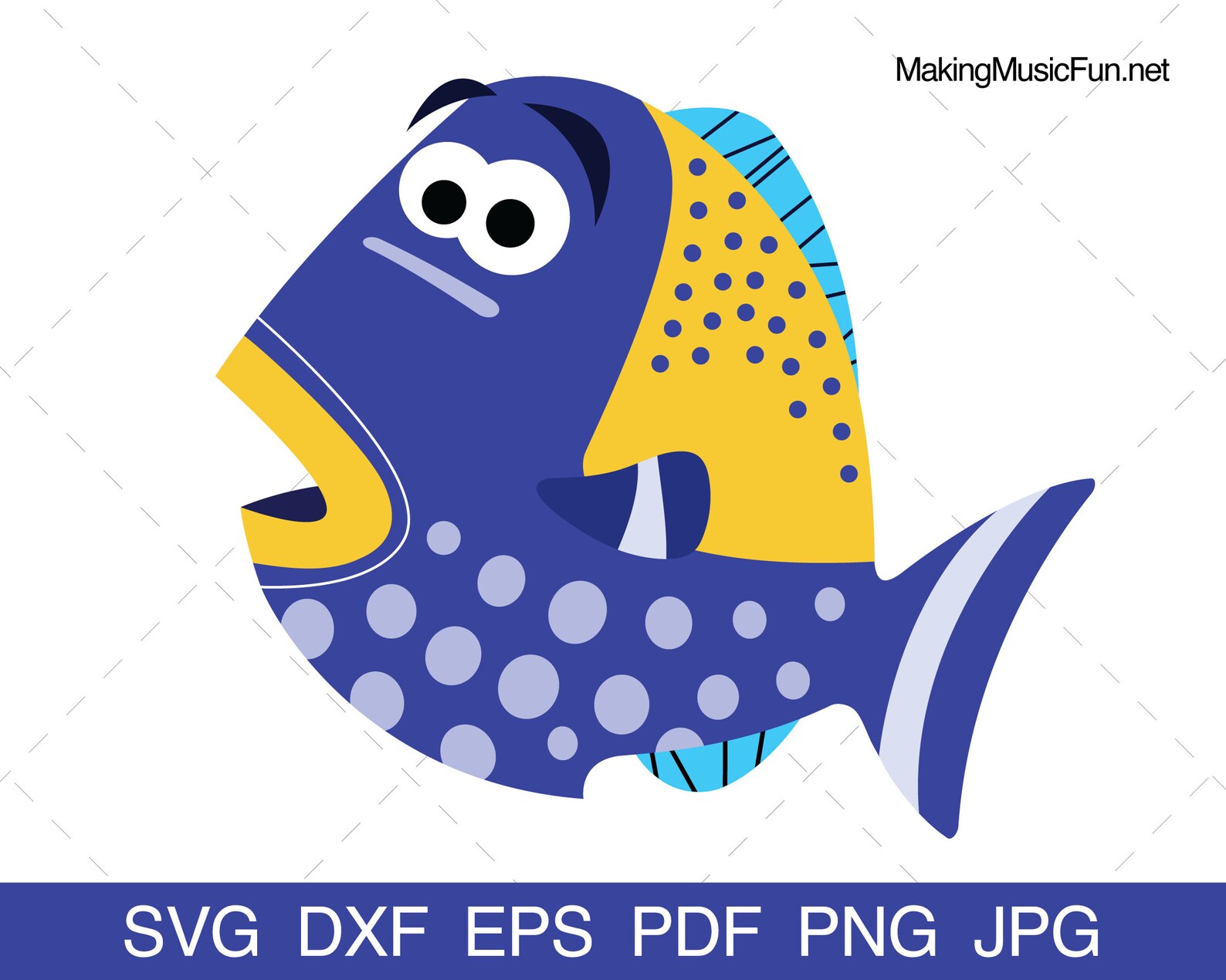 Trigger Fish SVG Cricut & Silhouette Cut Files. Cartoon Trigger Fish ...