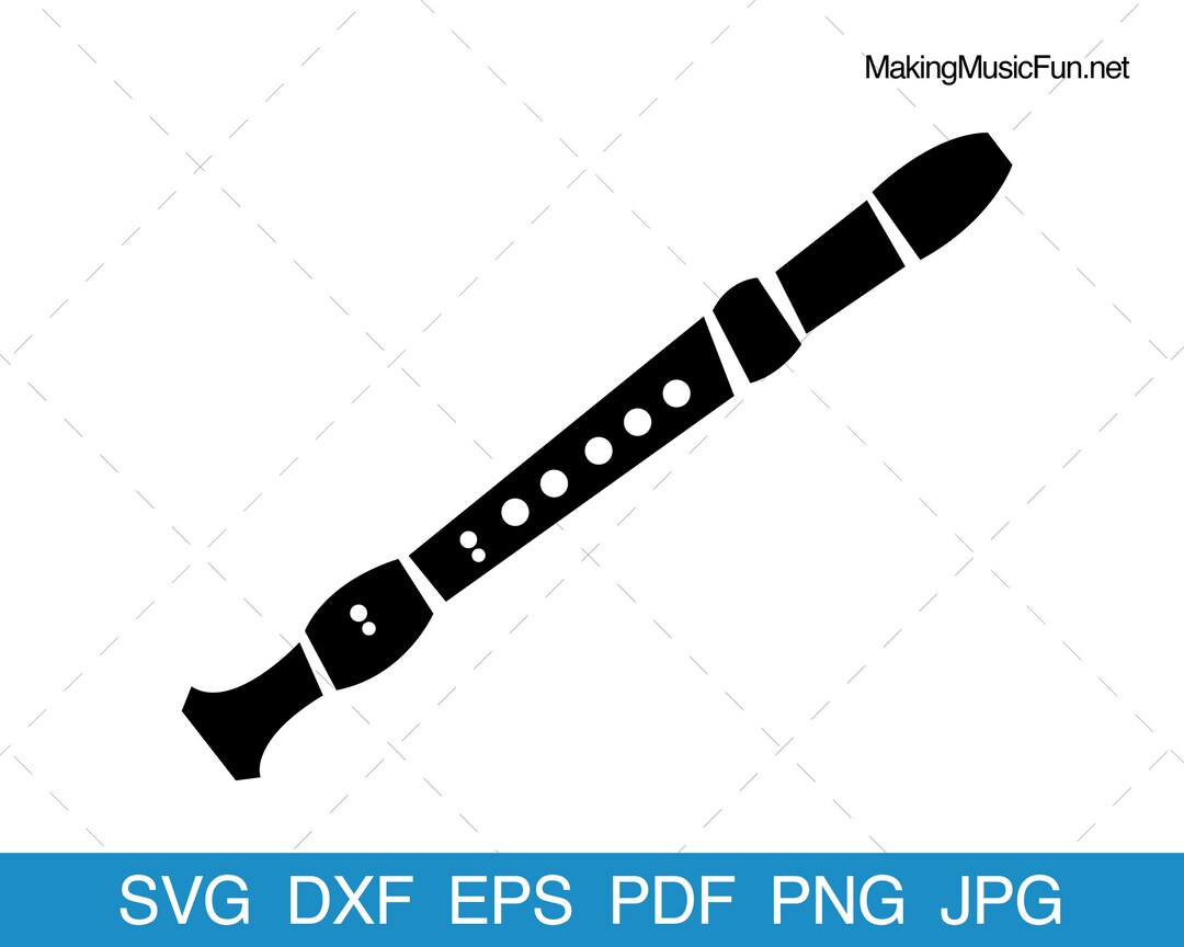 Recorder - School Recorder SVG. Cricut & Silhouette Cut Files. Musical ...