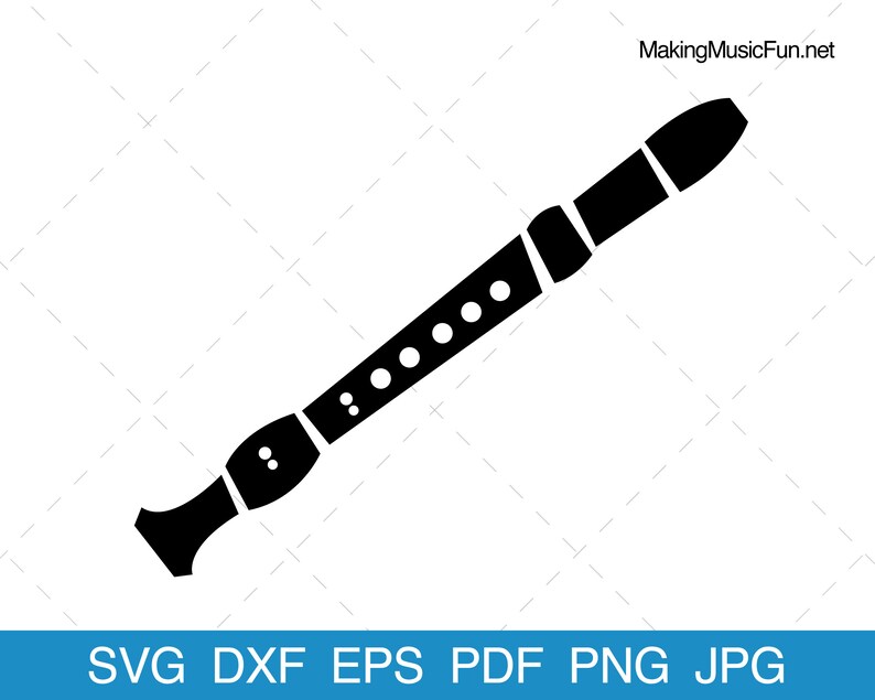 Recorder - School Recorder SVG. Cricut & Silhouette Cut Files. Musical ...
