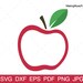 Apple - SVG Cut Files. Red Apple Clip Art. Vector Illustration. Teacher ...