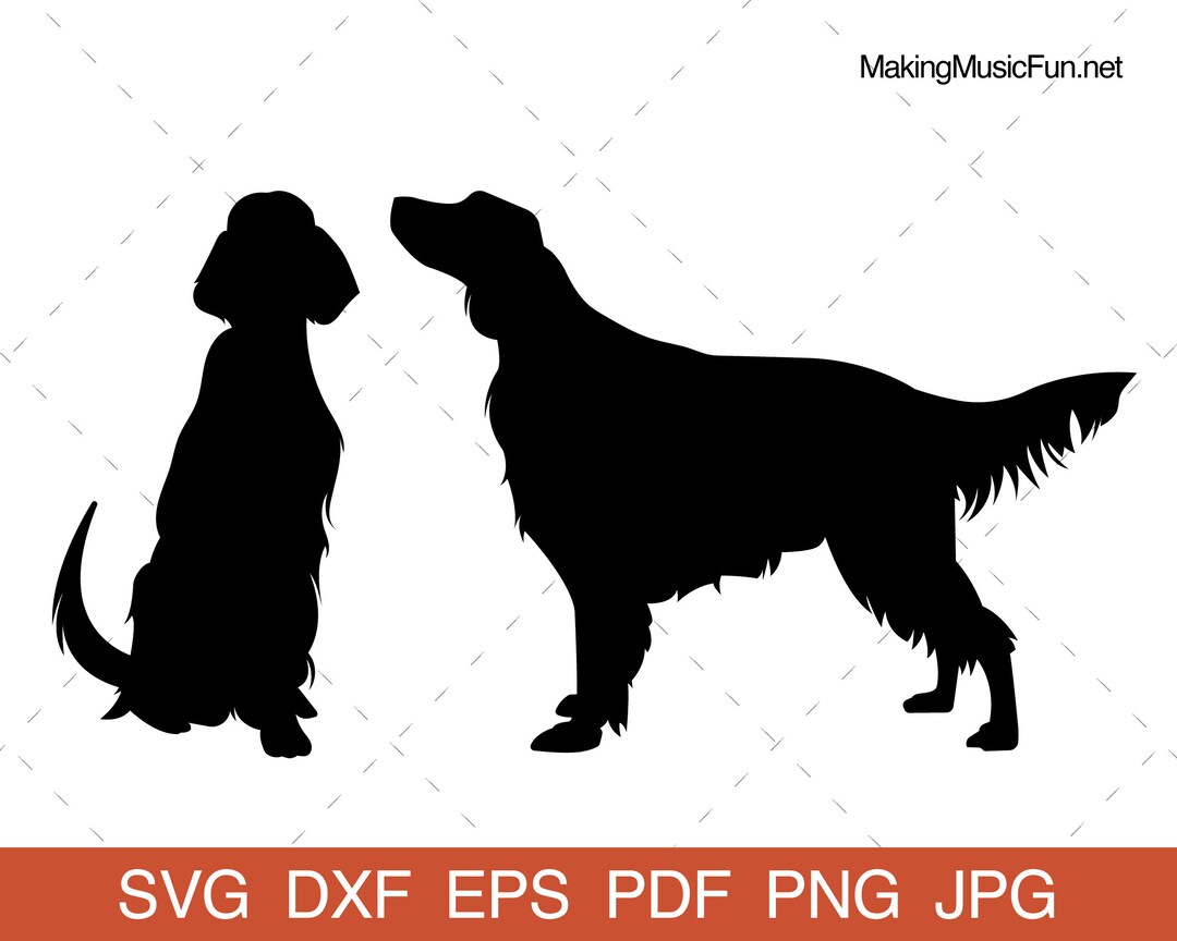 Irish Setter - SVG Cricut Cut Files. Irish Setter Dog Silhouette Clip ...