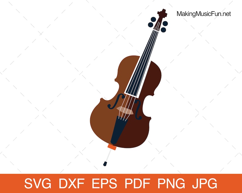 String Bass SVG Cricut & Silhouette Cut Files. Double Bass Orchestra ...