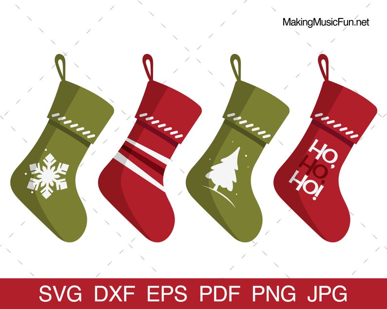 Christmas Stockings SVG Cricut Cut Files. Merry Christmas Stockings ...