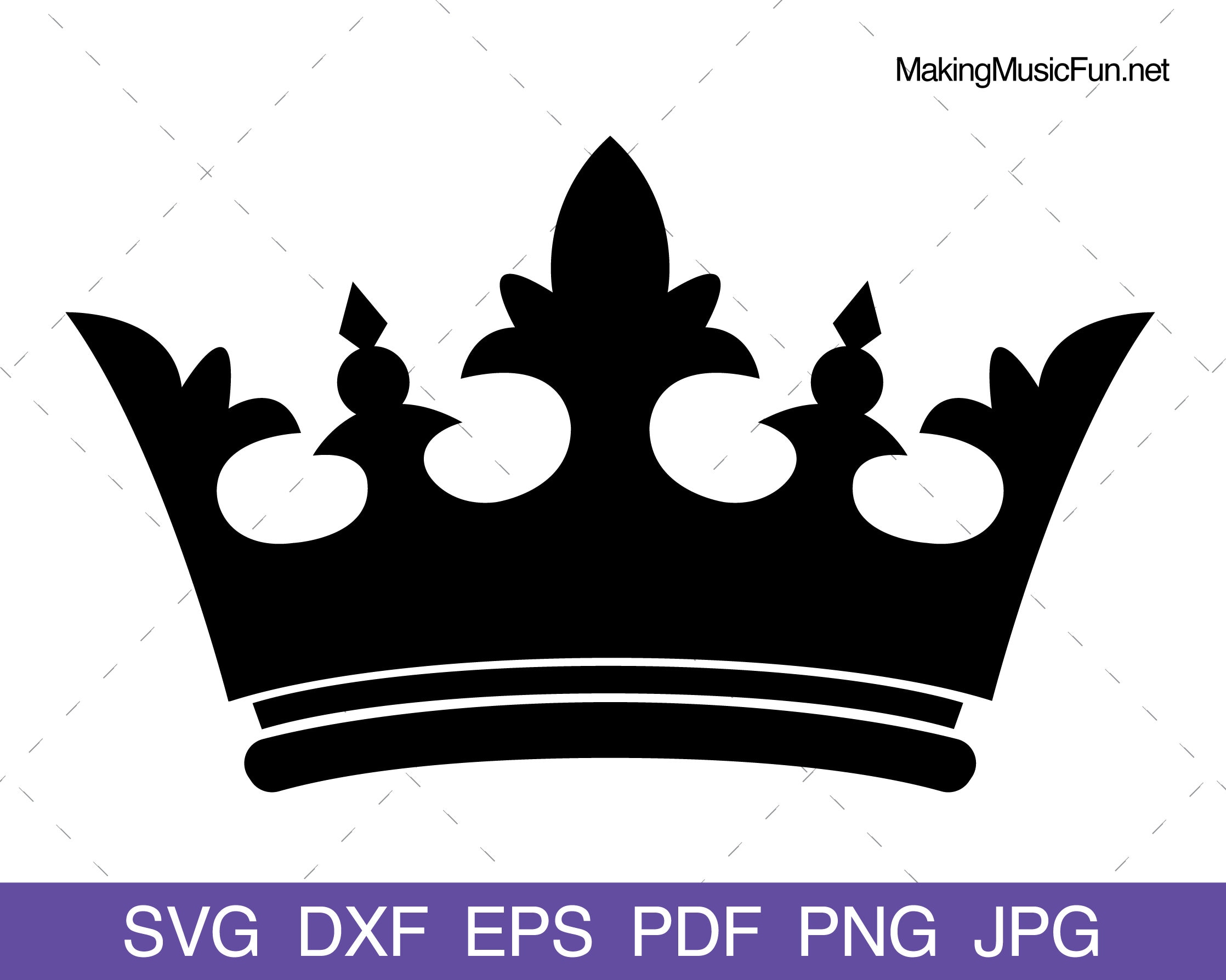 Crown Silhouette - SVG Cricut Cut Files. King's Crown Clip Art. Crown ...