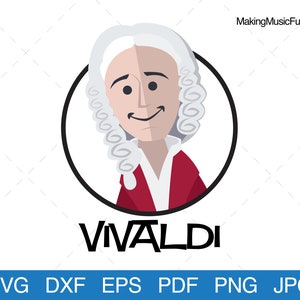 Antonio Vivaldi SVG Cricut & Silhouette Cut Files. Music - Etsy