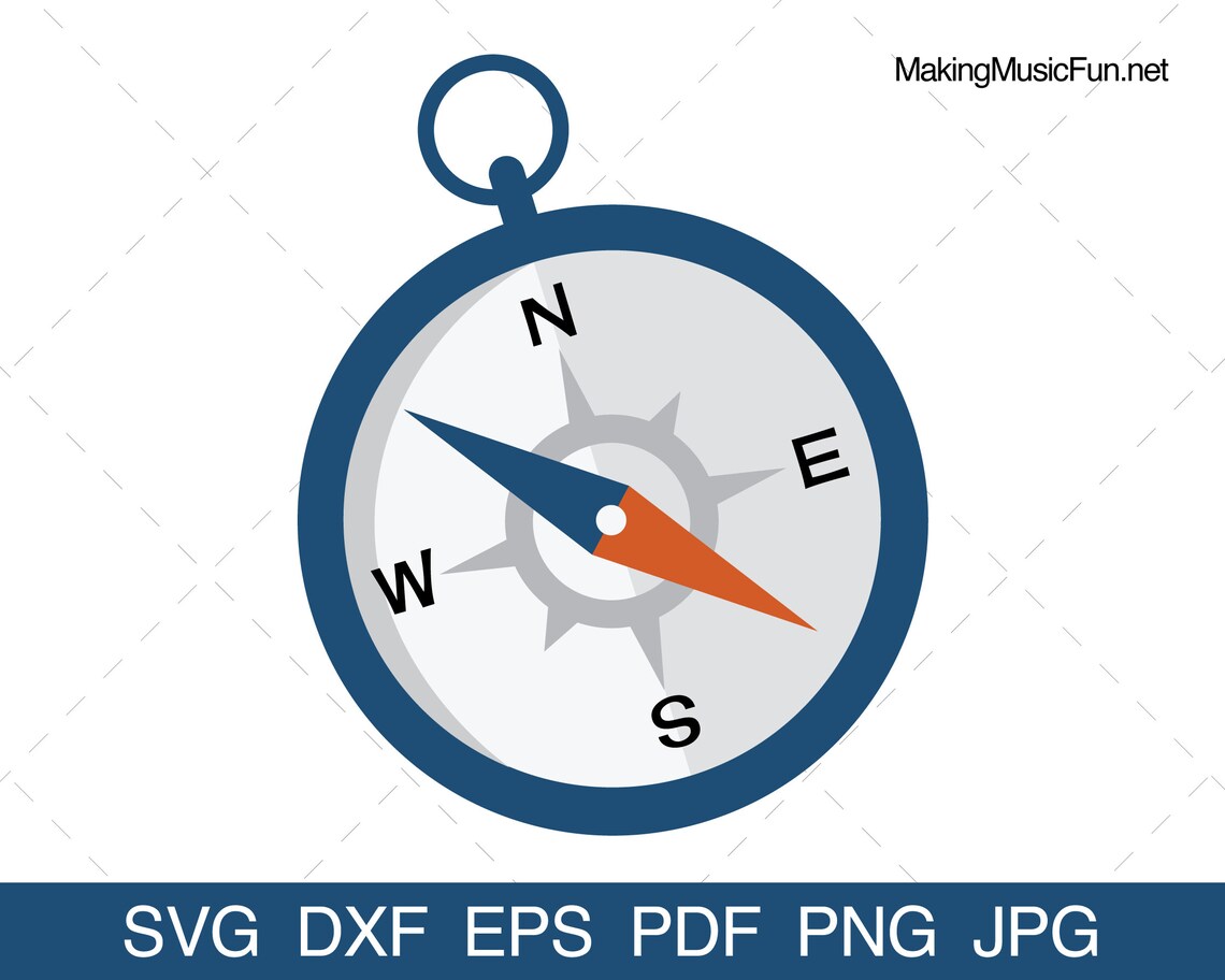 Compass Cricut & Silhouette SVG Cut Files. Compass Clip Art. Compass ...
