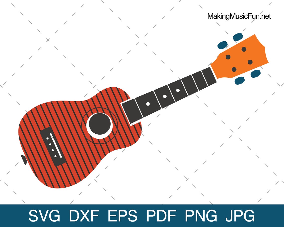 Ukulele SVG Cricut & Silhouette Cut Files. Stylized Ukulele - Etsy