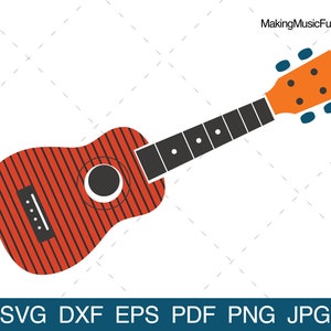 Ukulele SVG Cricut & Silhouette Cut Files. Stylized Ukulele - Etsy