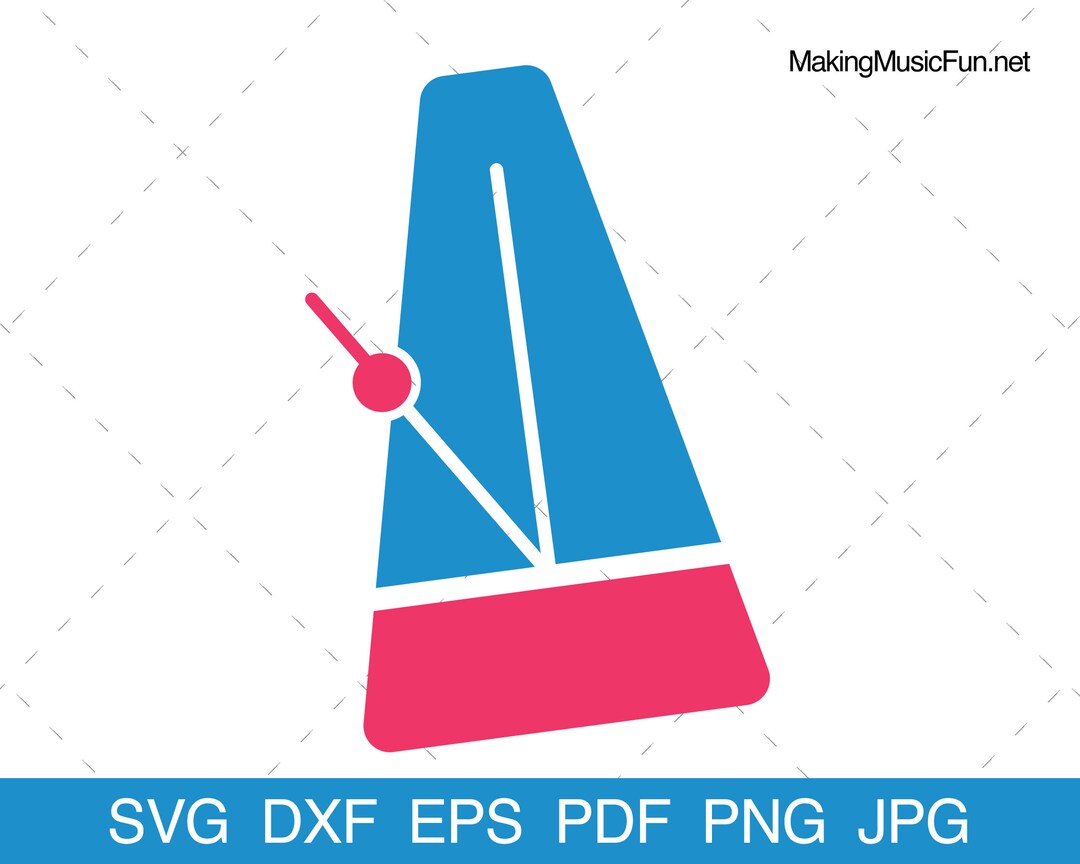 Metronome - SVG Cricut & Silhouette Cut Files. Metronome Music Clip Art ...