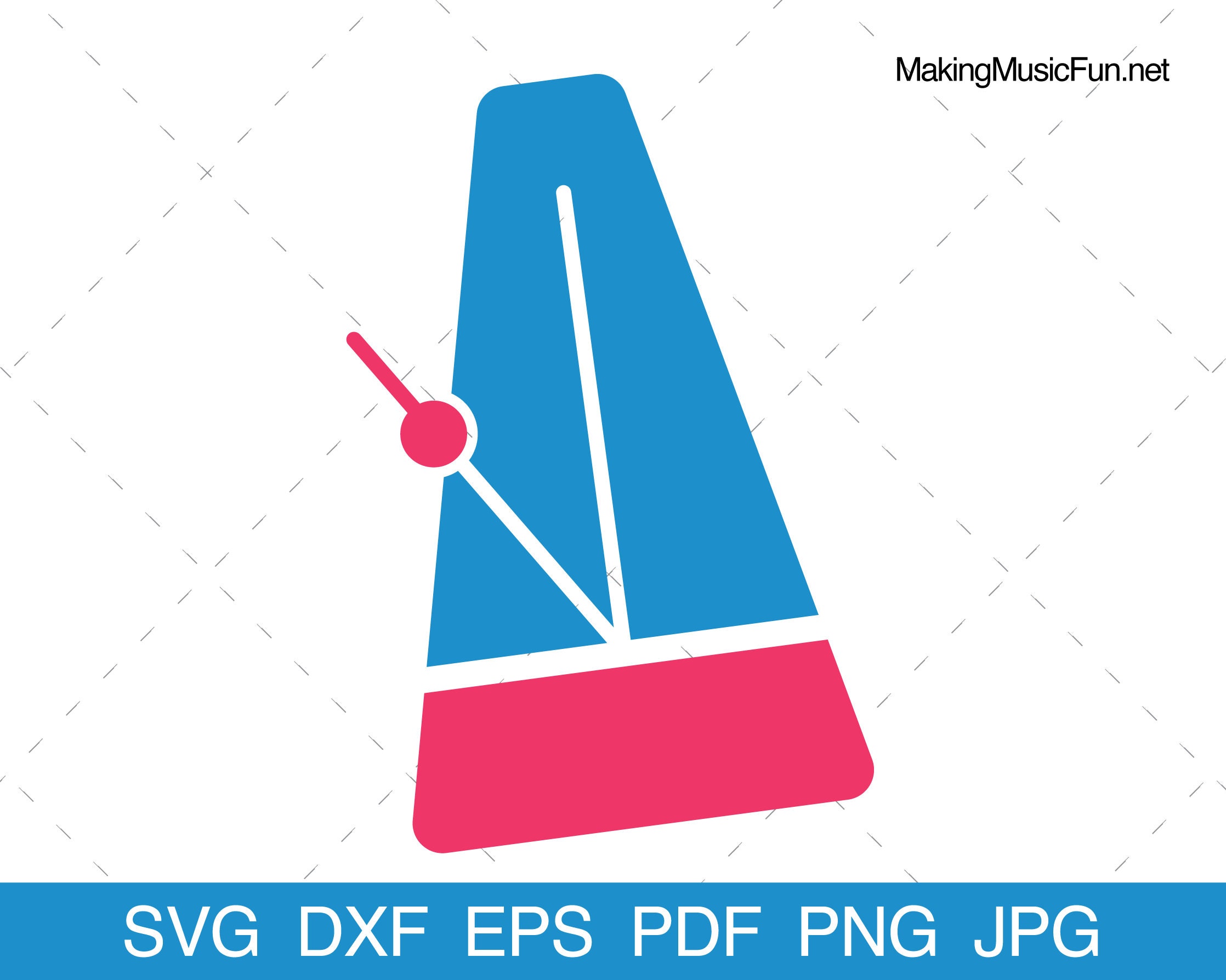 Metronome - SVG Cricut & Silhouette Cut Files. Metronome Music Clip Art ...