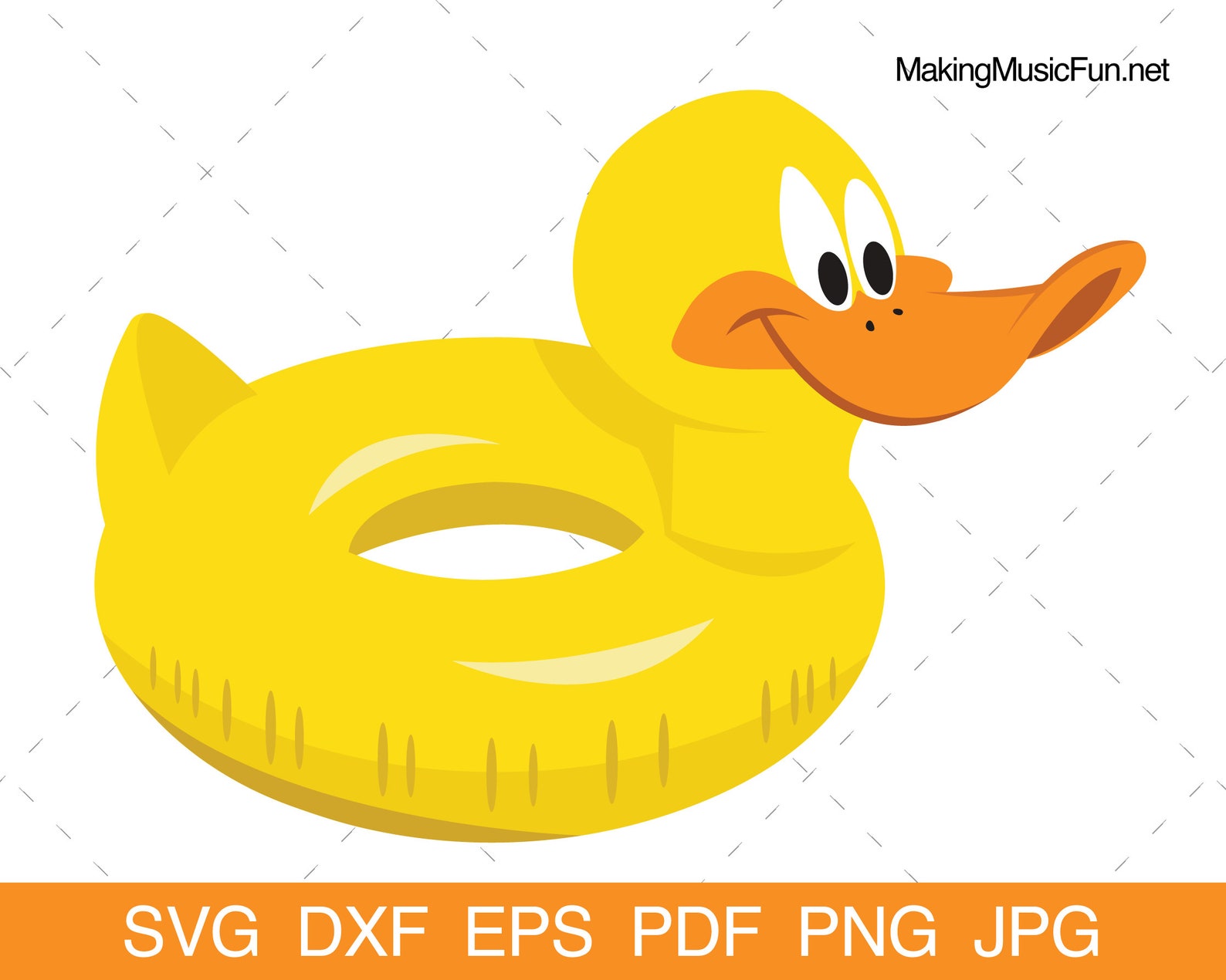 Rubber Ducky Pool Toy - SVG Cricut & Silhouette Cut Files. Duck Pool ...